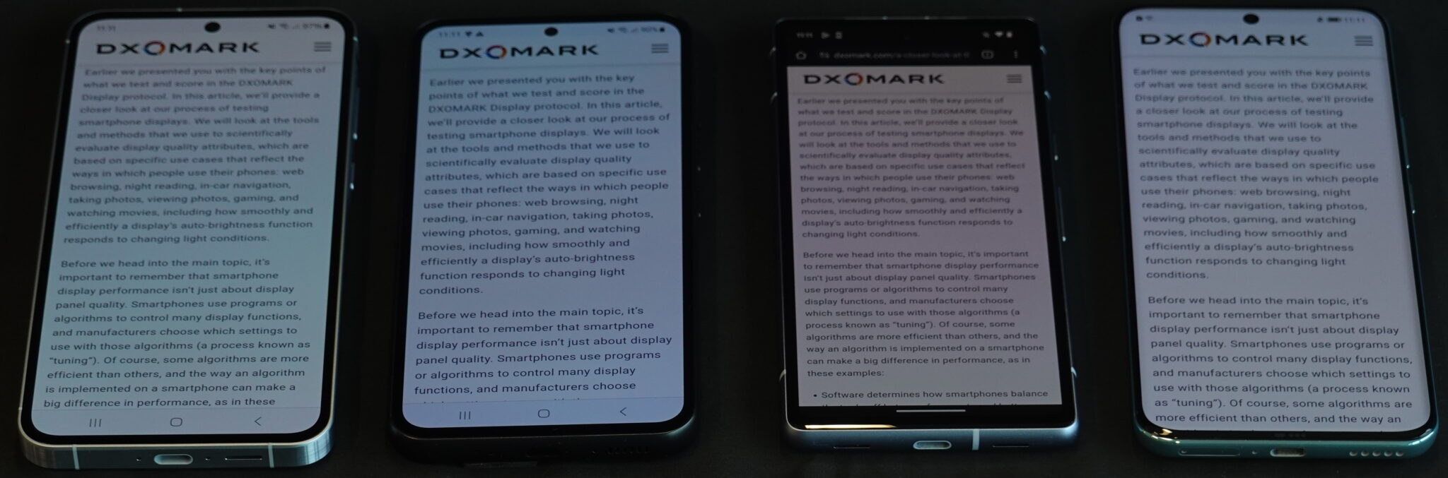 Samsung Galaxy A55 5G Display test - DXOMARK